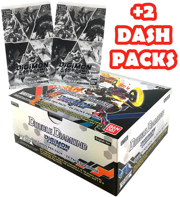 Digimon Card Game - Double Diamond Booster Display - BT06 EN, Stickerpoint