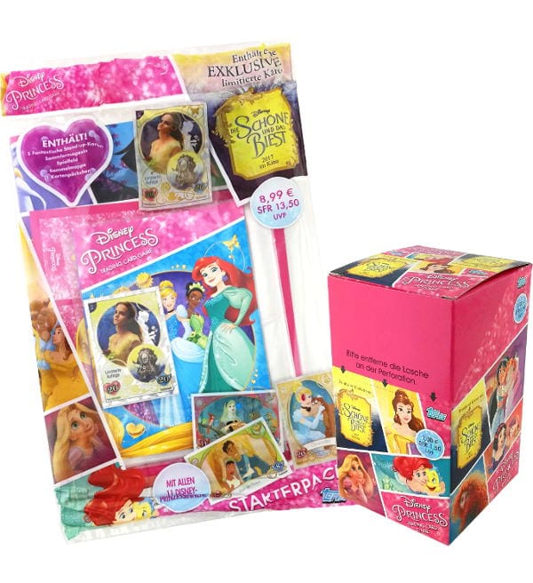 Topps Disney Princess Trading Card Game - Starterpack + Display mit 24 ...